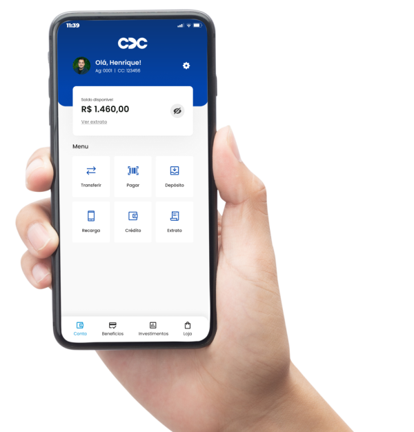 Baixe o app e tenha benefícios